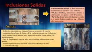 Defectos soldadura | PPTX