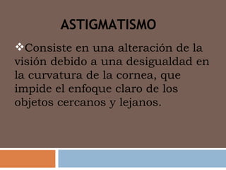 Defectos de la vision | PPT