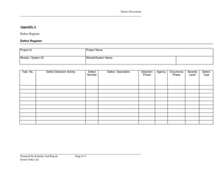 Defect Prevention | PDF