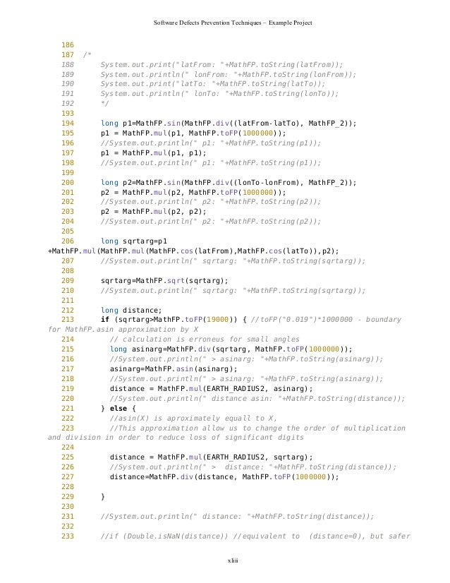 Defect prevention techniques