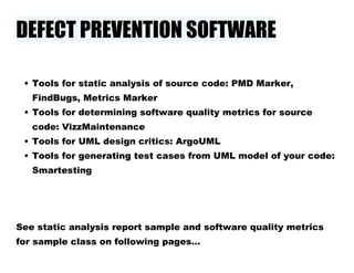 Defect prevention software | PPT