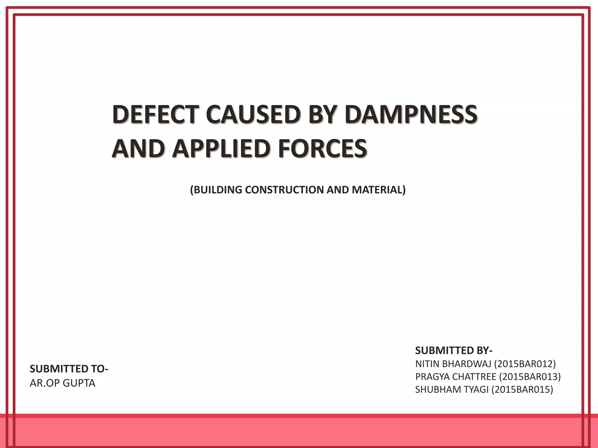 Defects in buildings | PDF