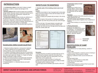 Defects in buildings | PDF