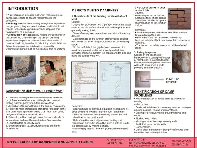Defects in buildings | PDF