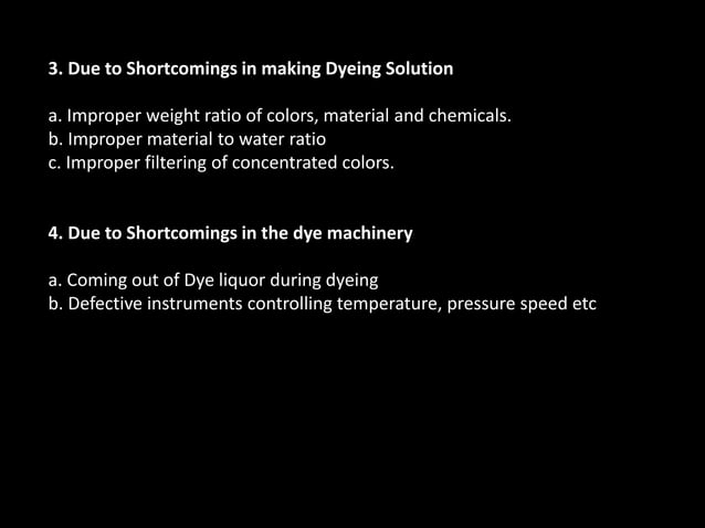 Defects of-dyeing | PPTX