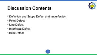 Defects and Imperfection Ceramics Towards a Physical Properties Change ...