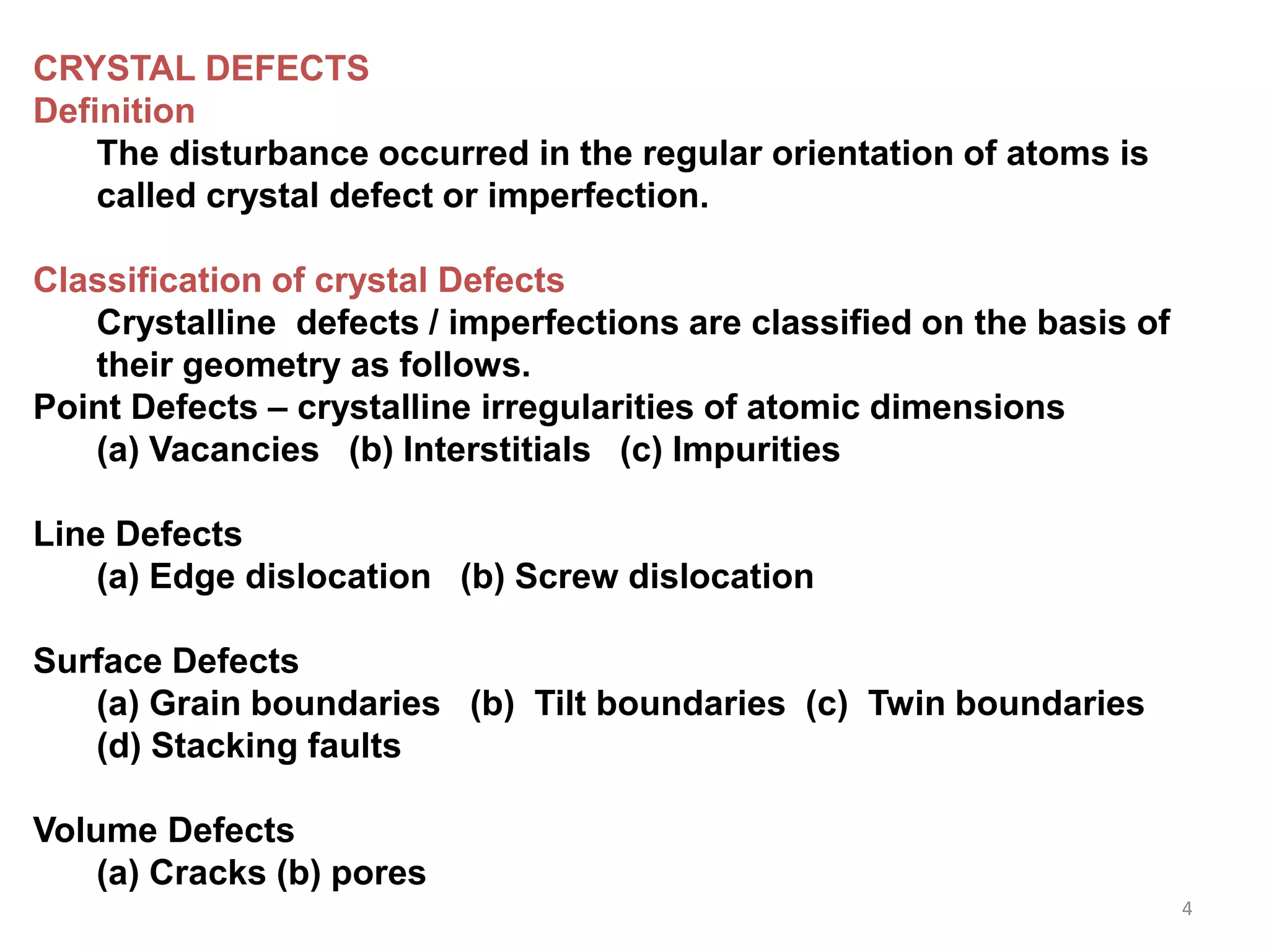 Defects and x ray diffraction | PPT