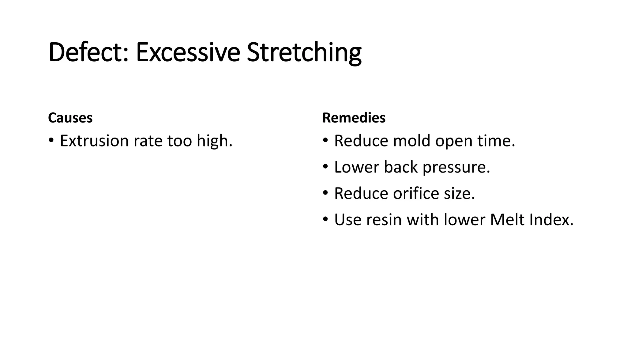 Defects, Causes and Remedies in Extrusion Blow.pptx
