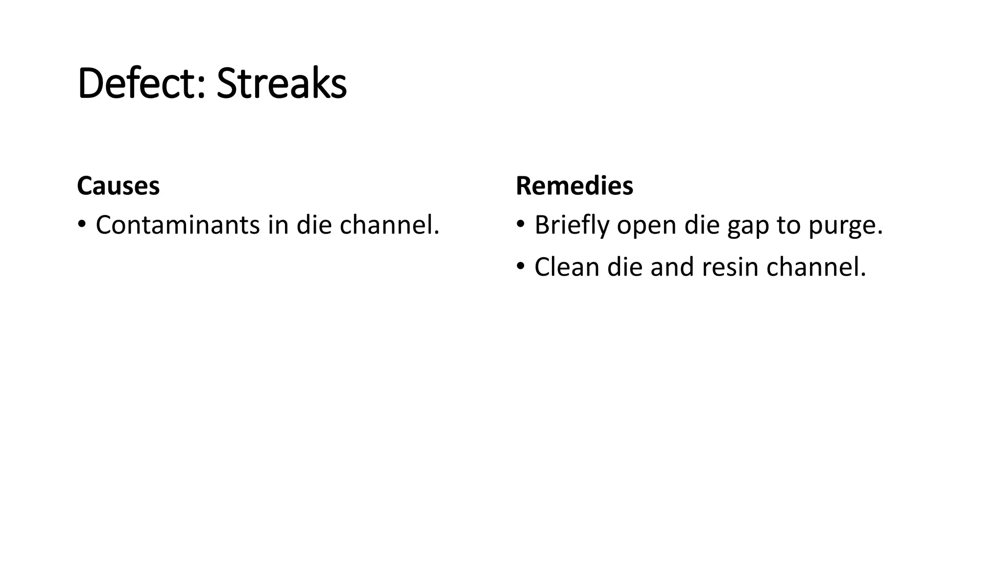 Defects, Causes and Remedies in Extrusion Blow.pptx