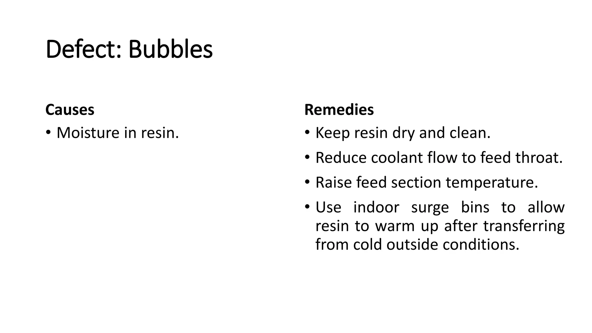 Defects, Causes and Remedies in Extrusion Blow.pptx