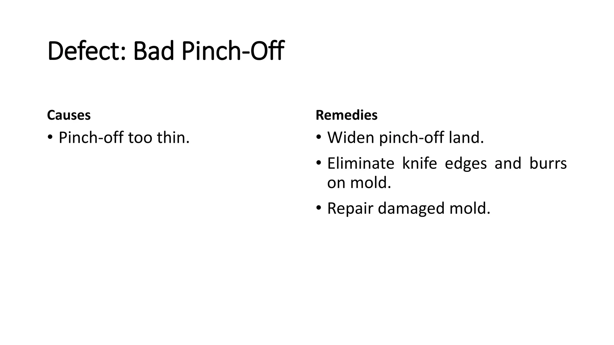 Defects, Causes and Remedies in Extrusion Blow.pptx