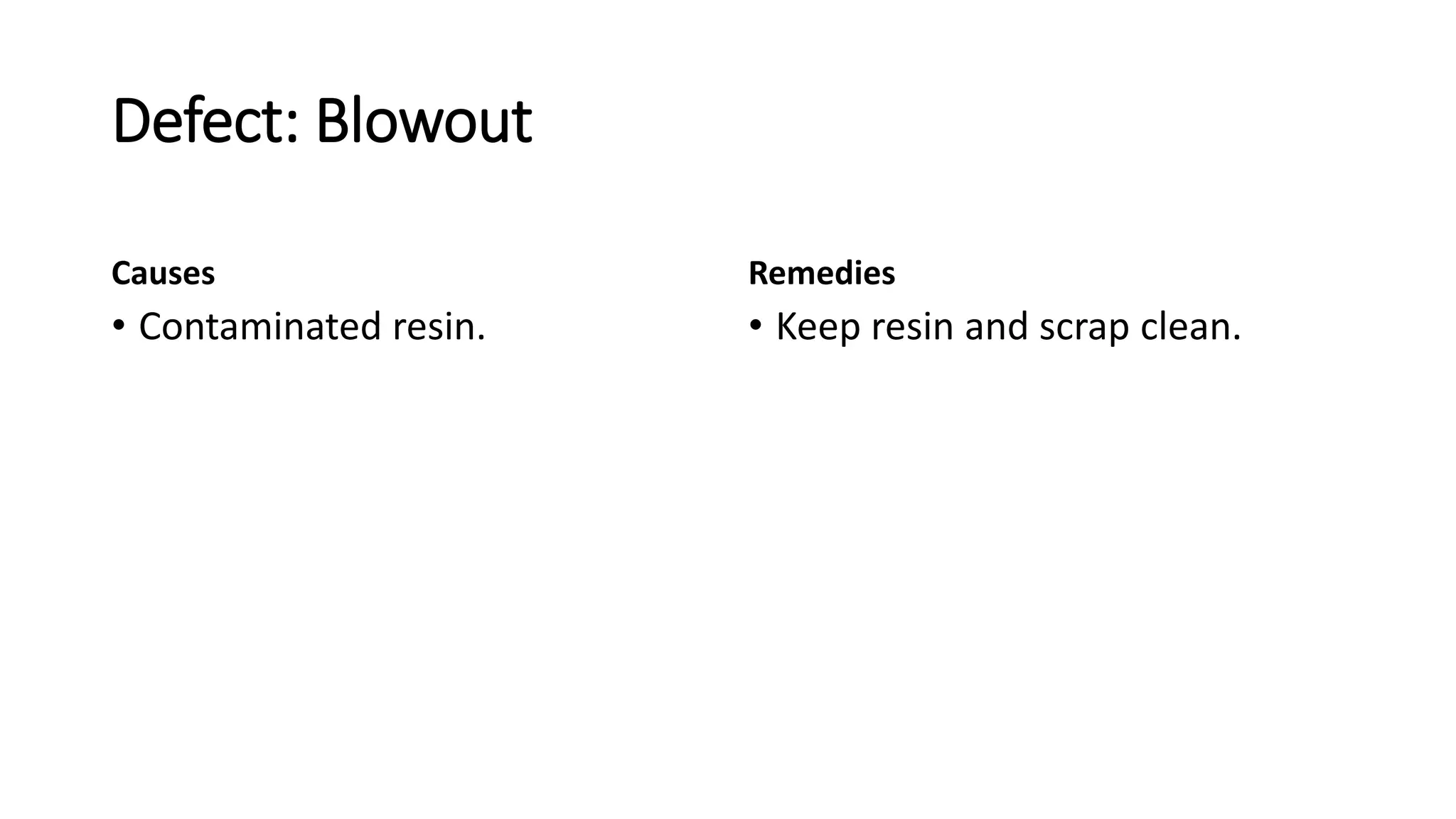 Defects, Causes and Remedies in Extrusion Blow.pptx