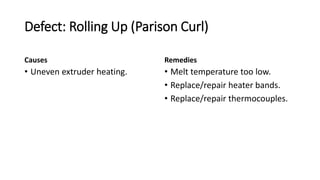Defects, Causes and Remedies in Extrusion Blow.pptx