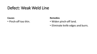Defects, Causes and Remedies in Extrusion Blow.pptx