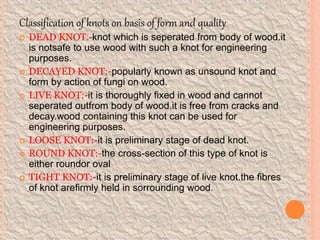 Defects in timber -- natural force | PPTX