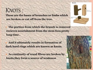 Defects in timber -- natural force | PPT
