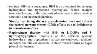 Defects in amino acid metabolism | PPTX