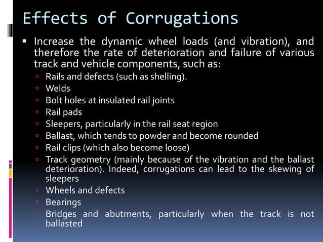 Defects in a Railway Track & their maintenance.pptx | Rail Travel ...