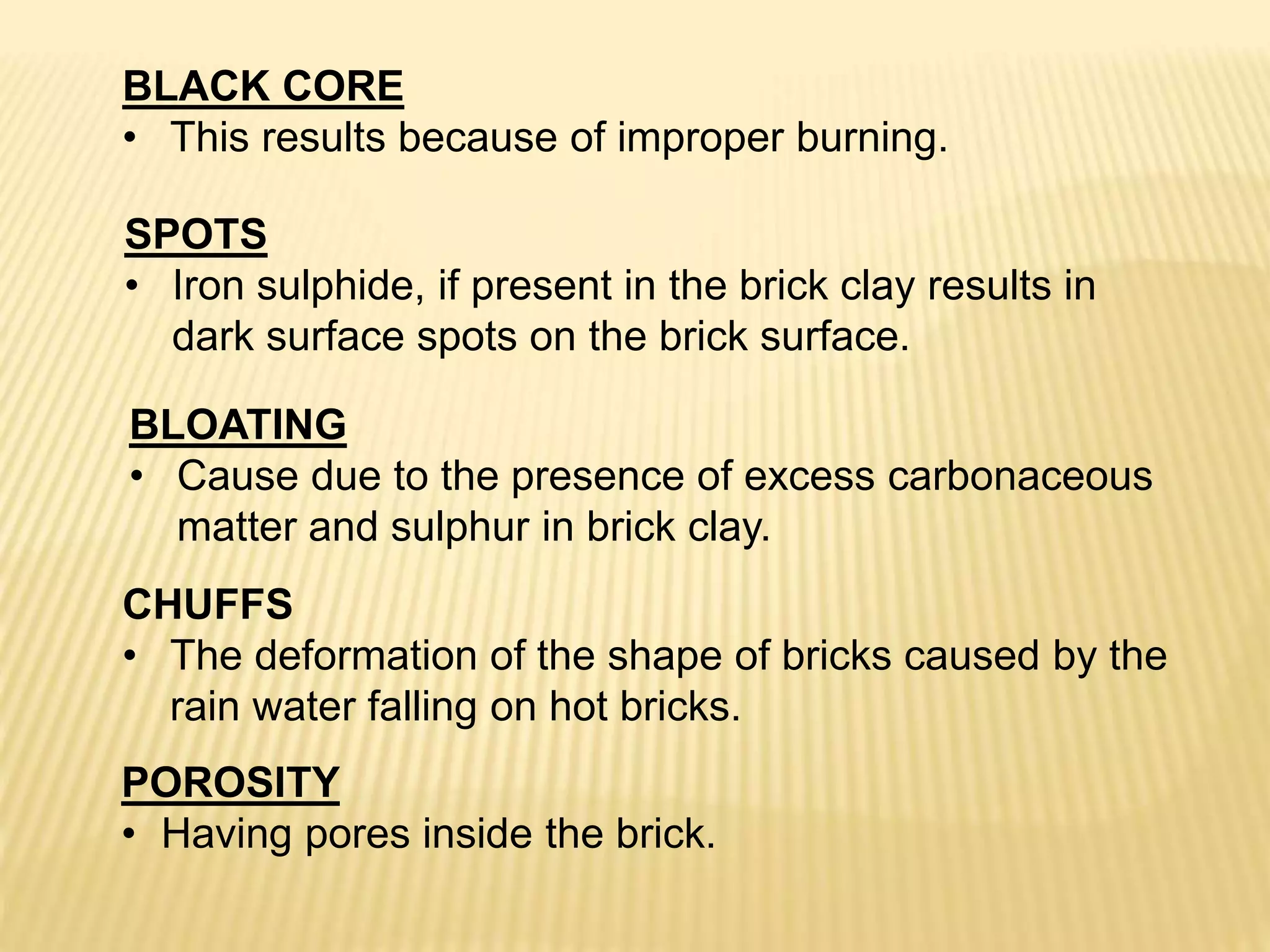 Defects in brick masonry | PPTX