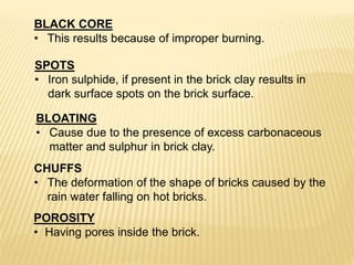 Defects in brick masonry | PPTX