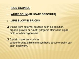 Defects in brick masonry | PPTX