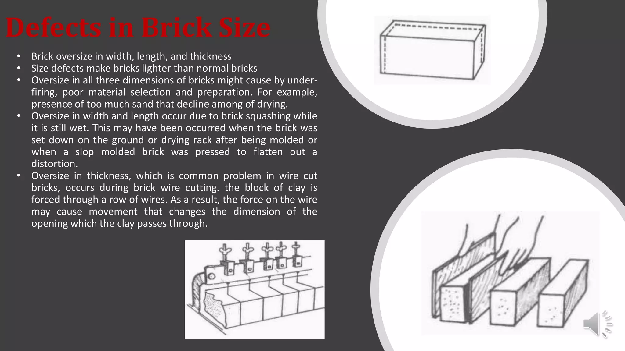 Defects in bricks | PPTX