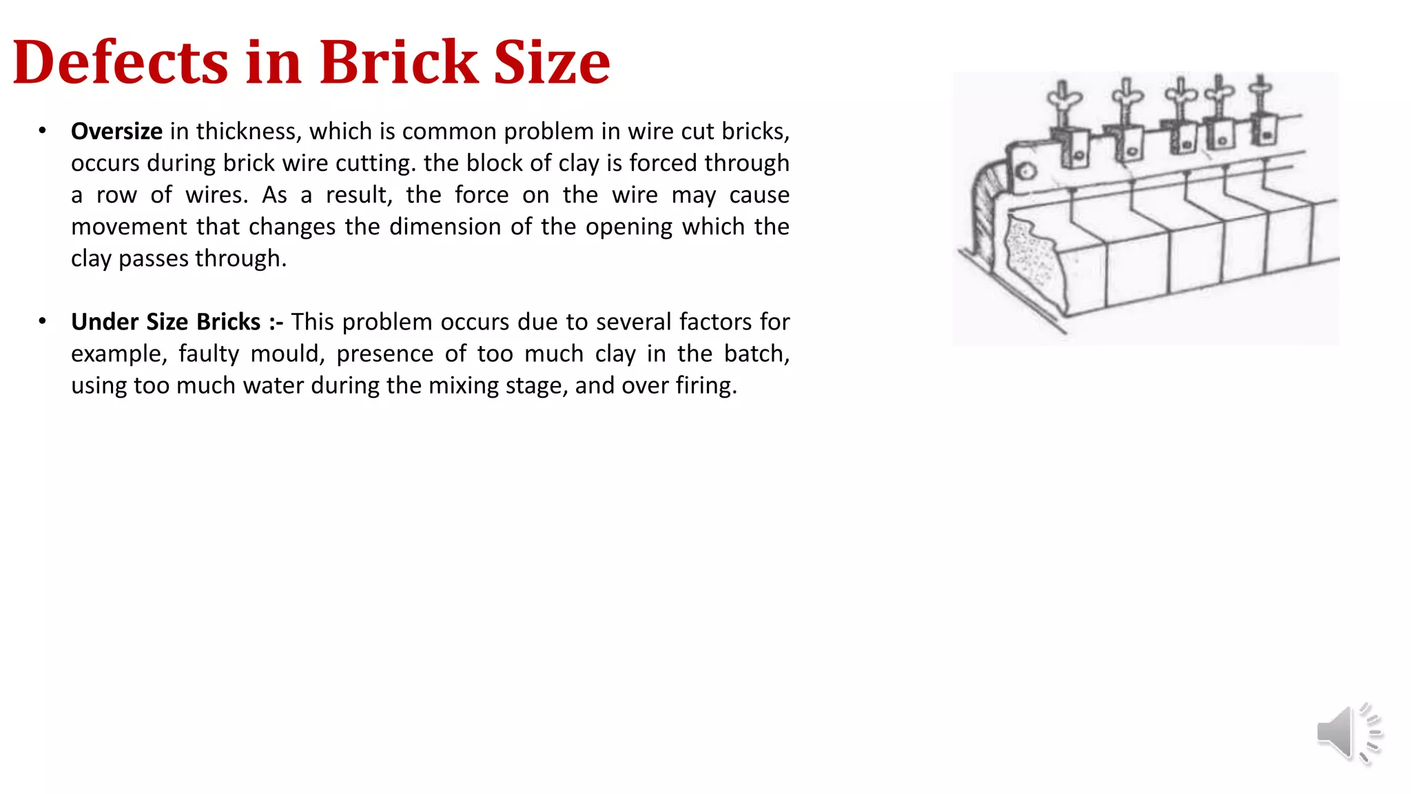 Defects in bricks | PPTX
