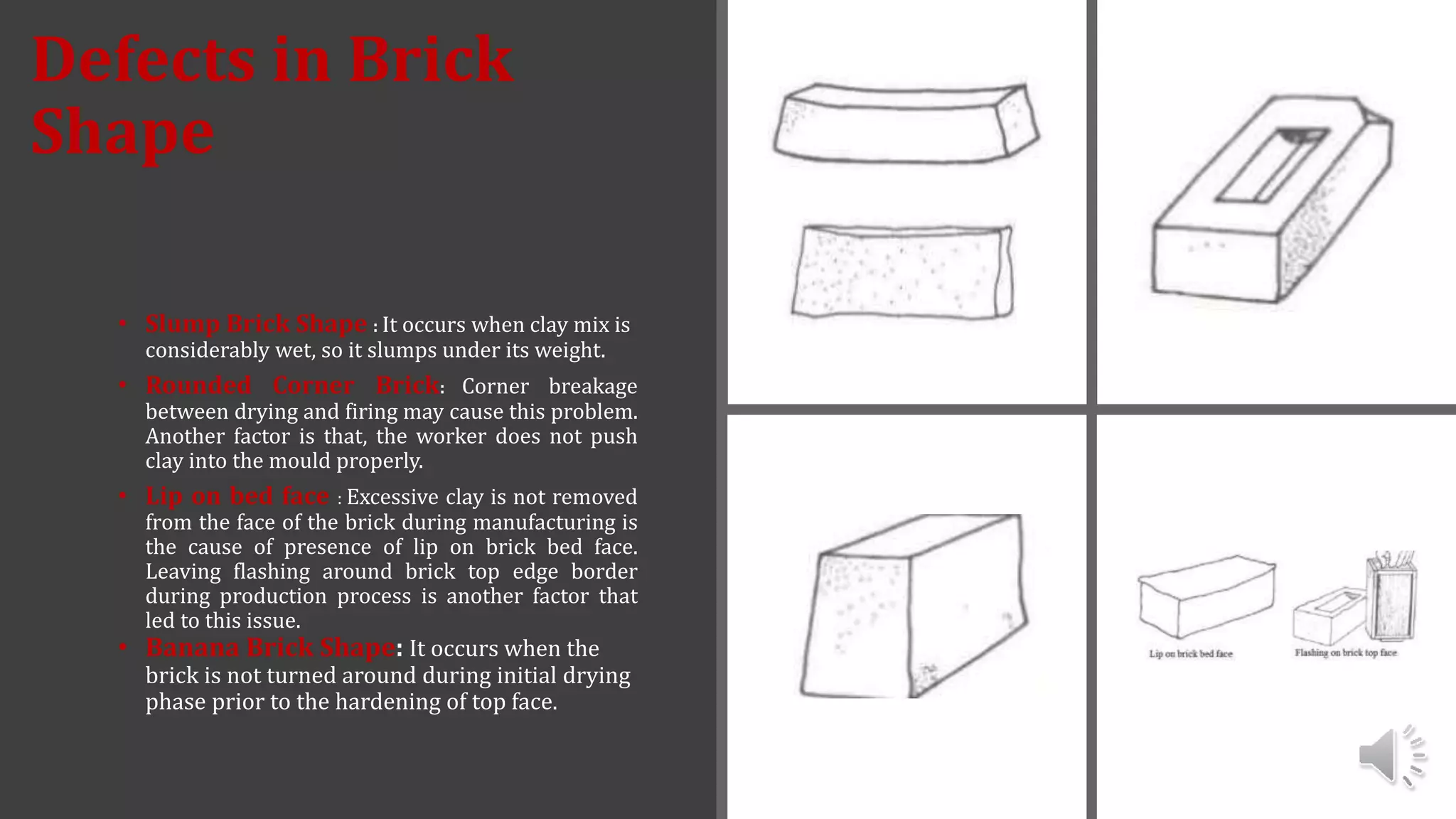 Defects in bricks | PPTX