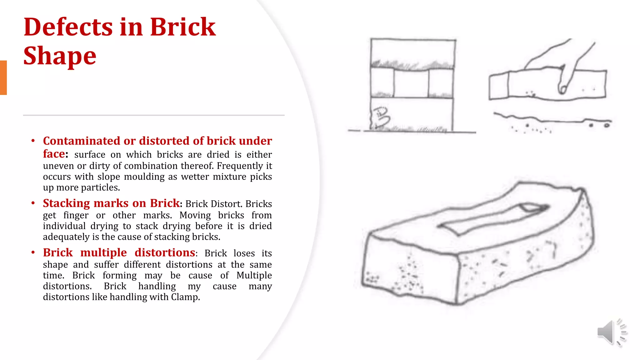 Defects in bricks | PPTX