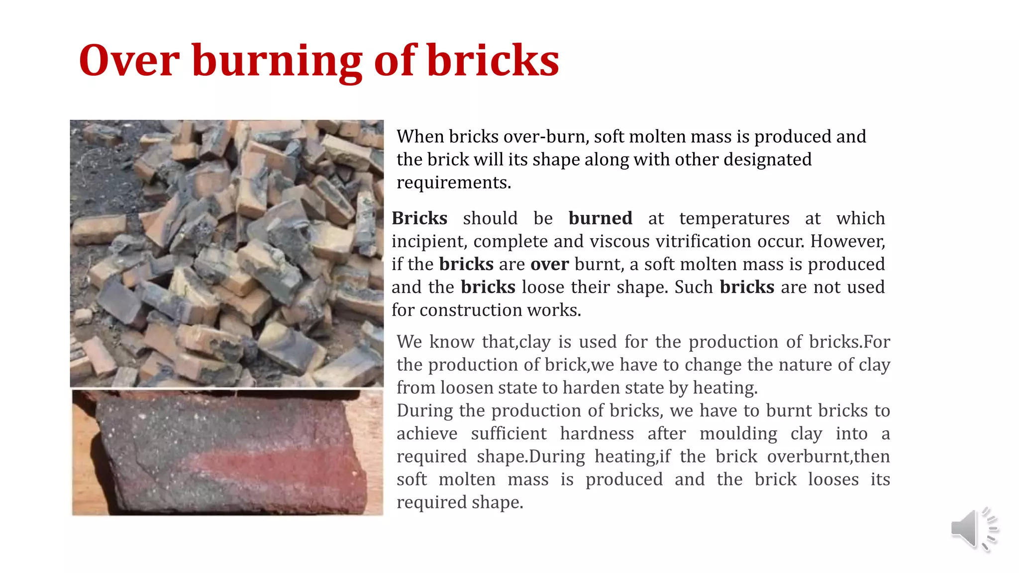 Defects in bricks | PPTX