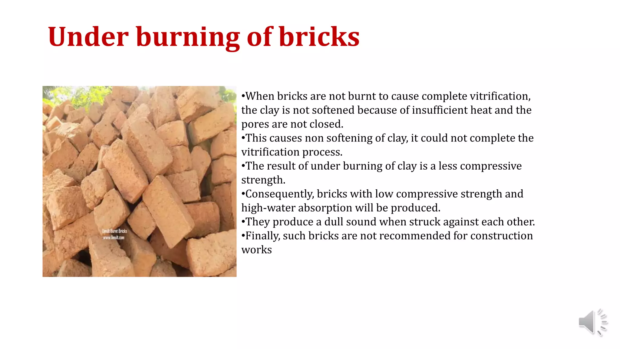 Defects in bricks | PPTX