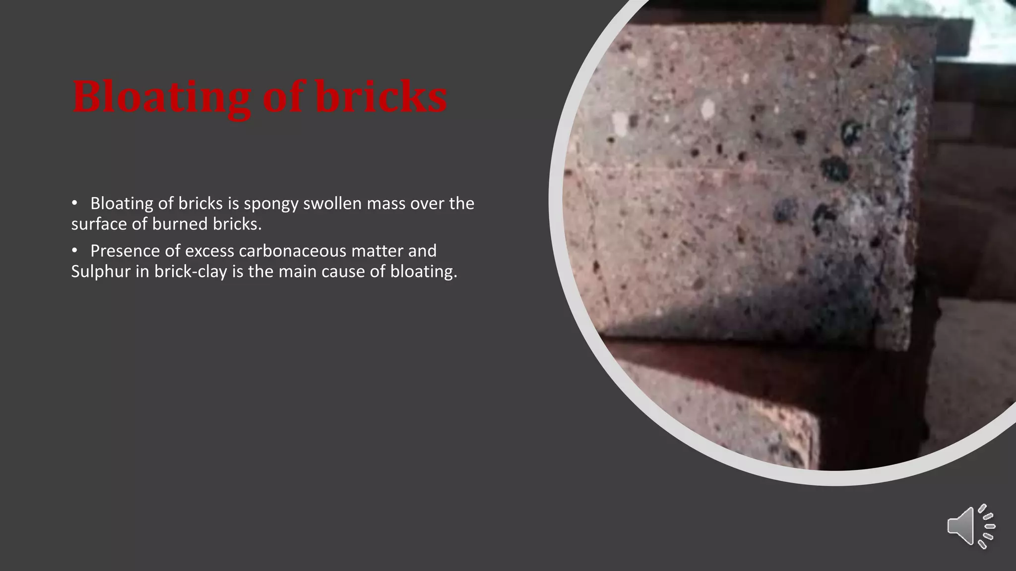 Defects in bricks | PPTX