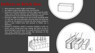 Defects in bricks | PPTX