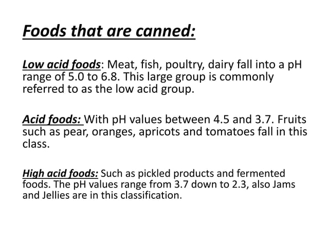 Defects in canned foods | PPTX | Chemistry | Science