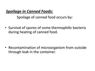 Defects in canned foods | PPTX