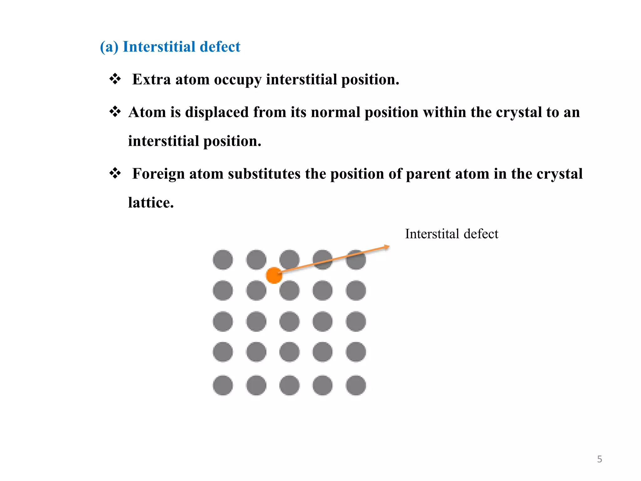 Defects in crystal | PPTX