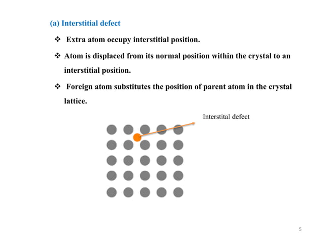 Defects in crystal | PPTX