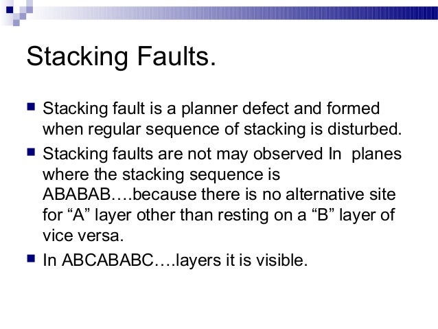 Defects in crystalline materials