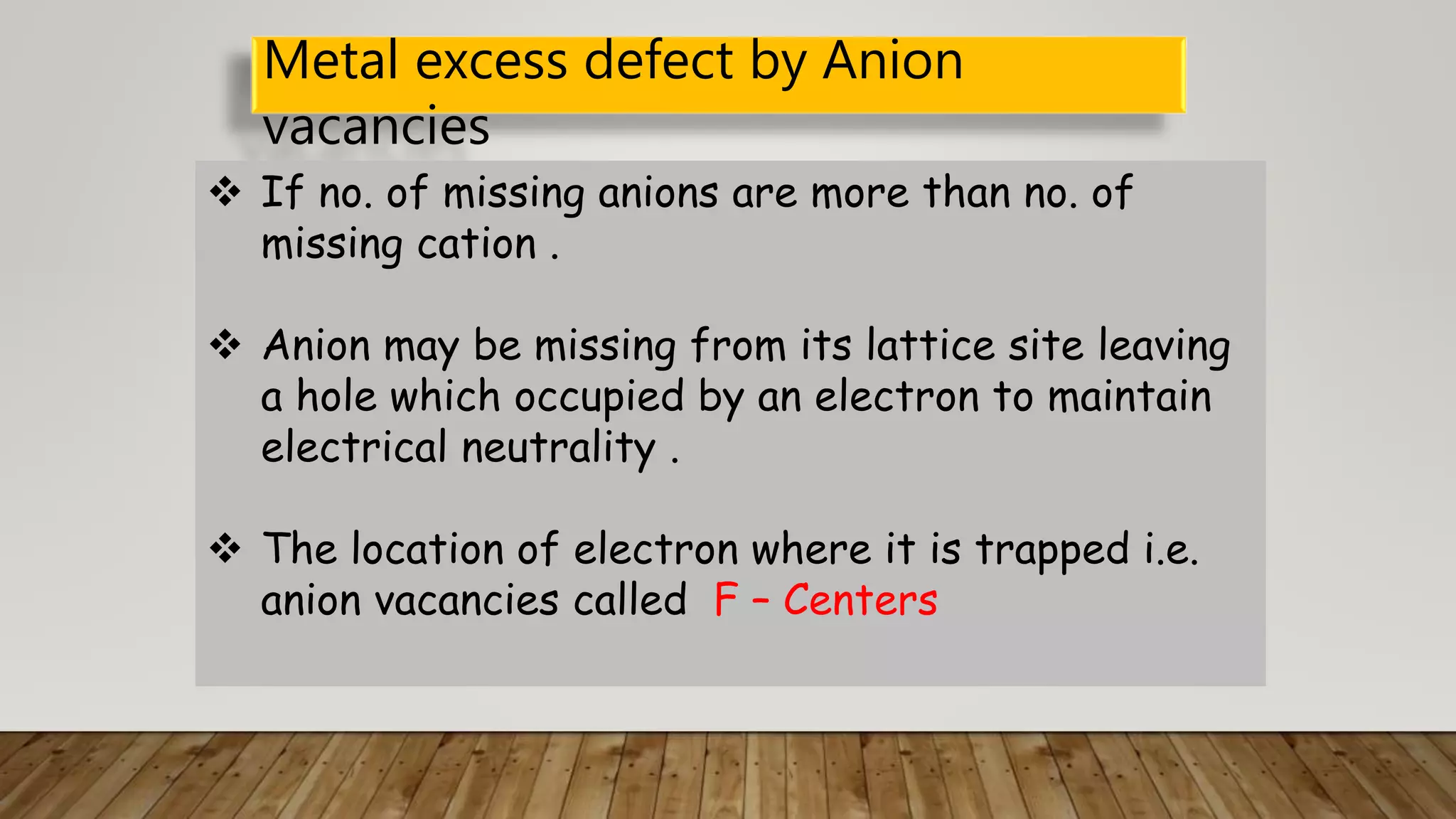 Defects in crystals by deepika | PPTX