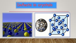 Defects in crystals by deepika | PPT