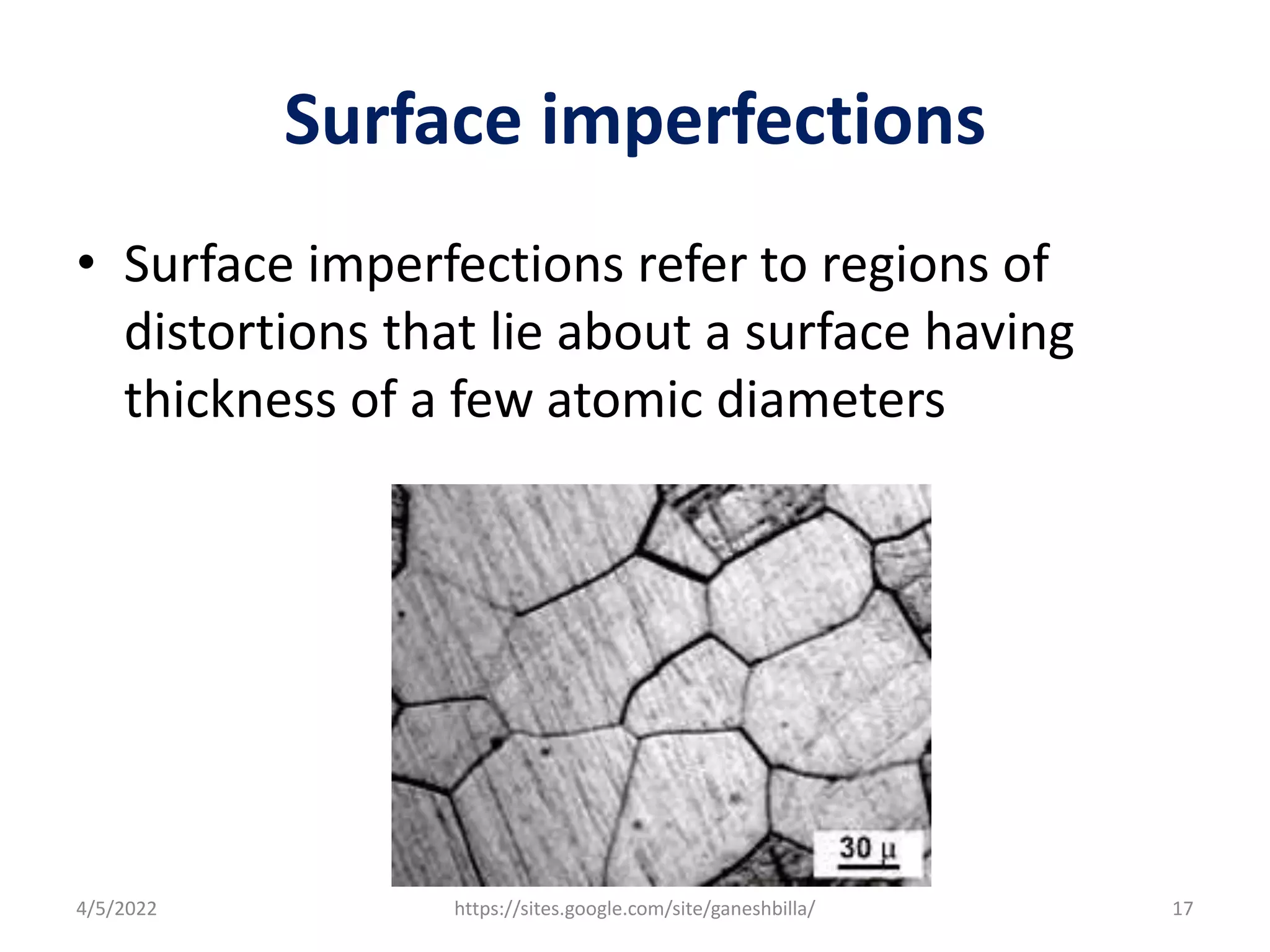 Defects in crystals | PPTX