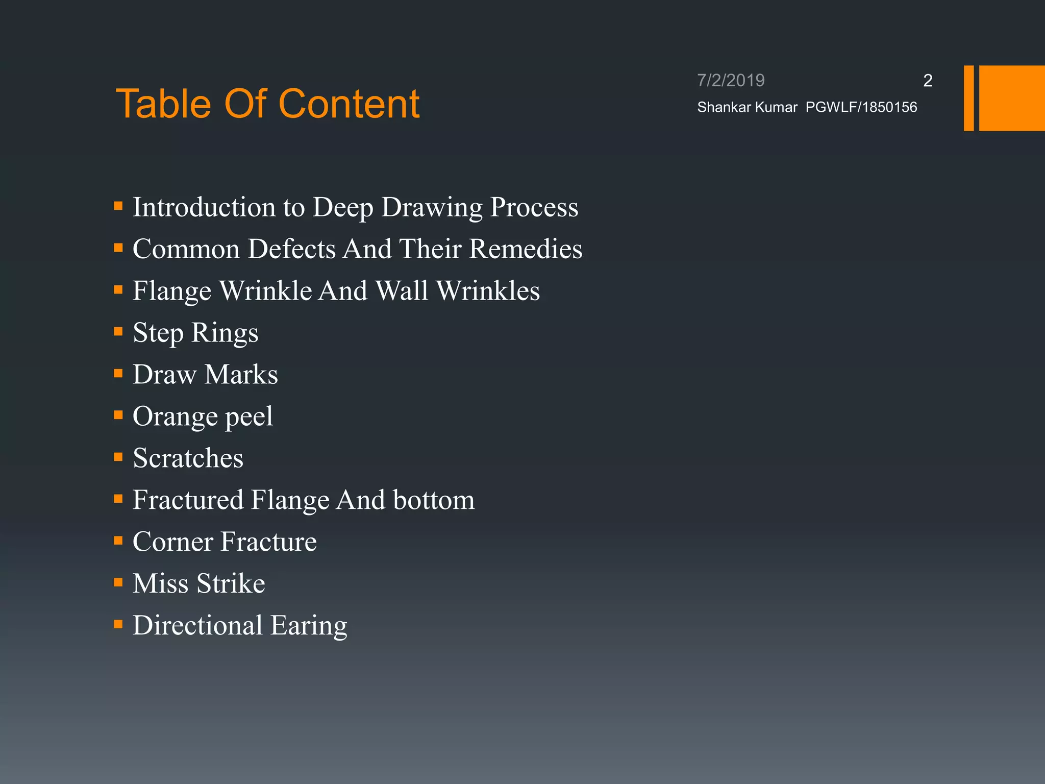 Defects in deep drawing and their remedies | PPTX
