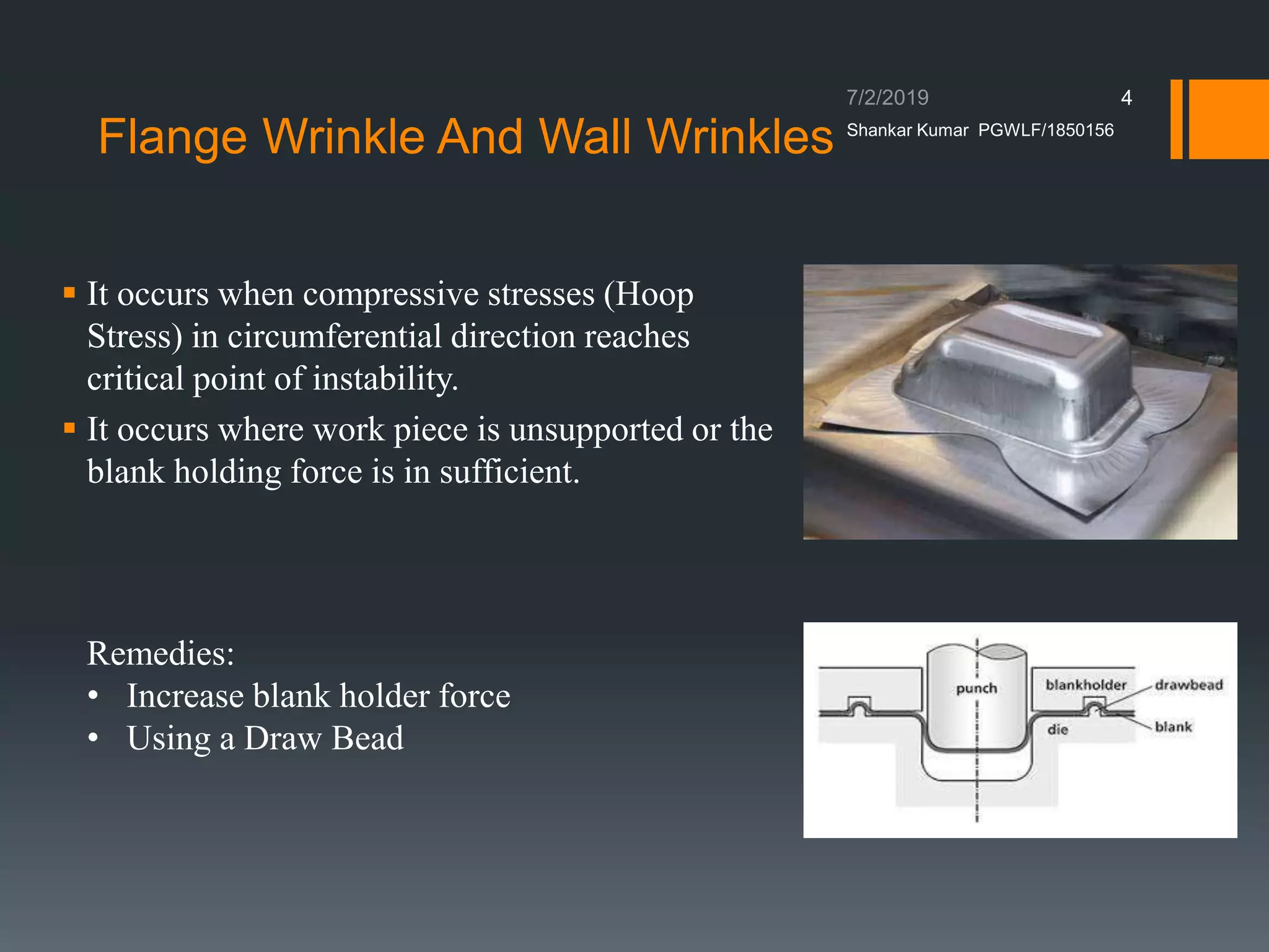 Defects in deep drawing and their remedies | PPTX