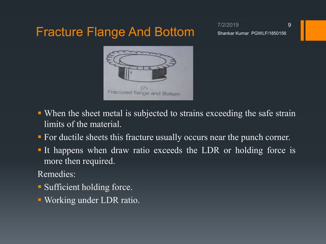 Defects in deep drawing and their remedies | PPTX