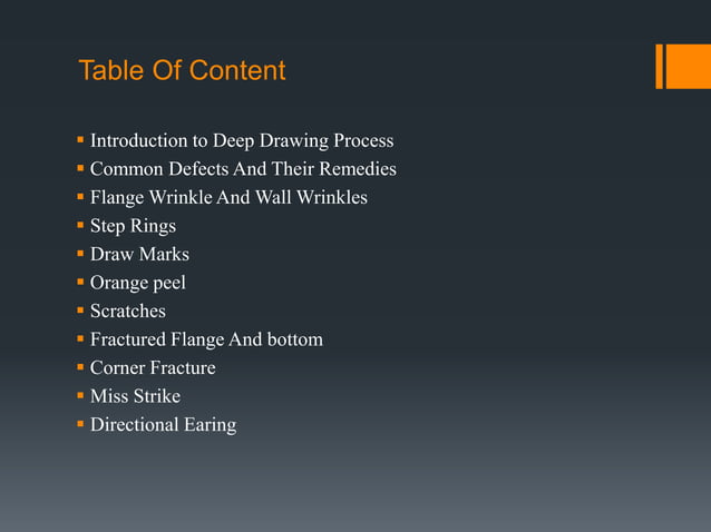 Defects in deep drawing and their remedies | PPT | Free Download