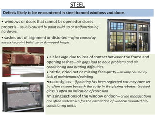 Defects in doors and windows | PPTX