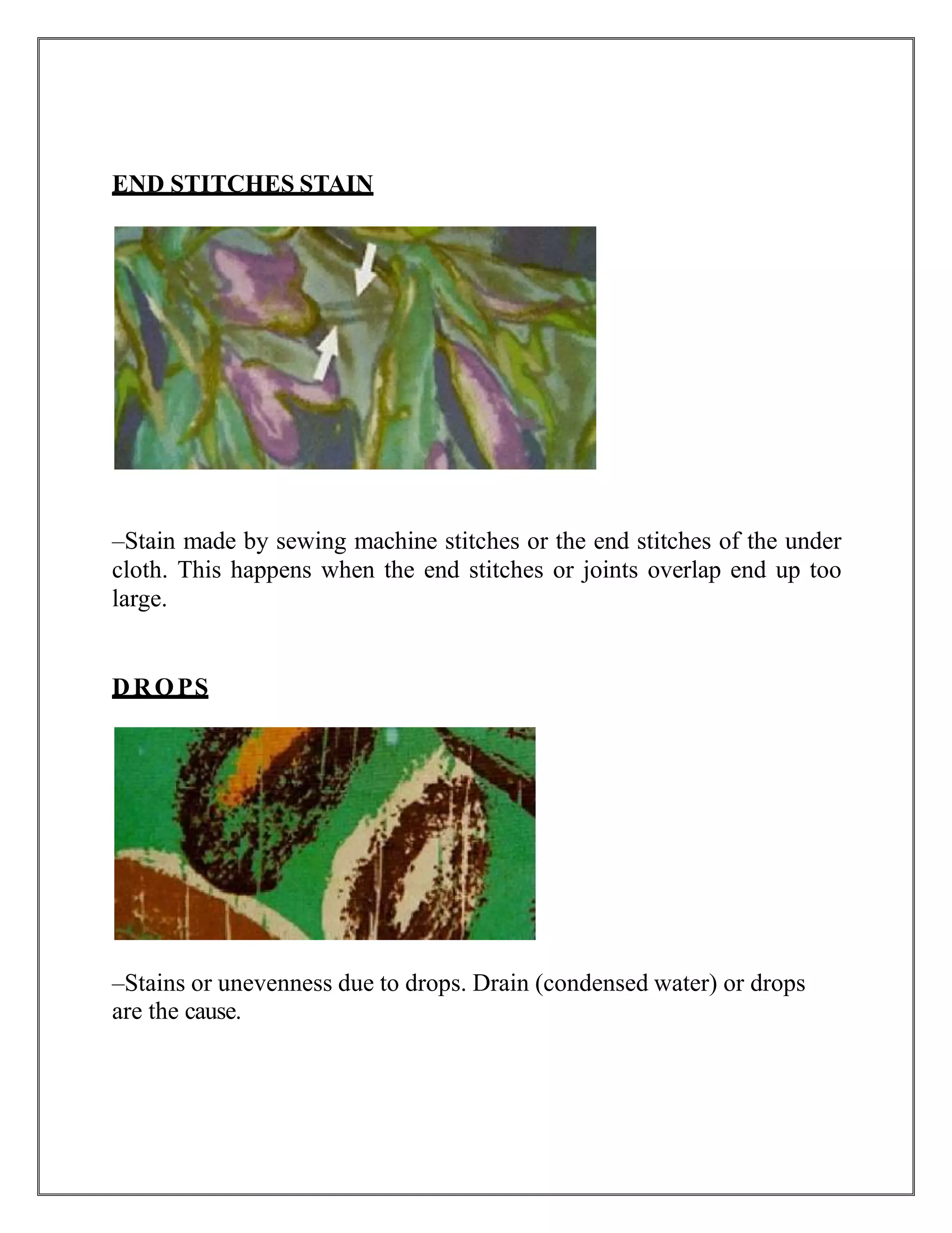 Defects in dyeing and printing | PPTX