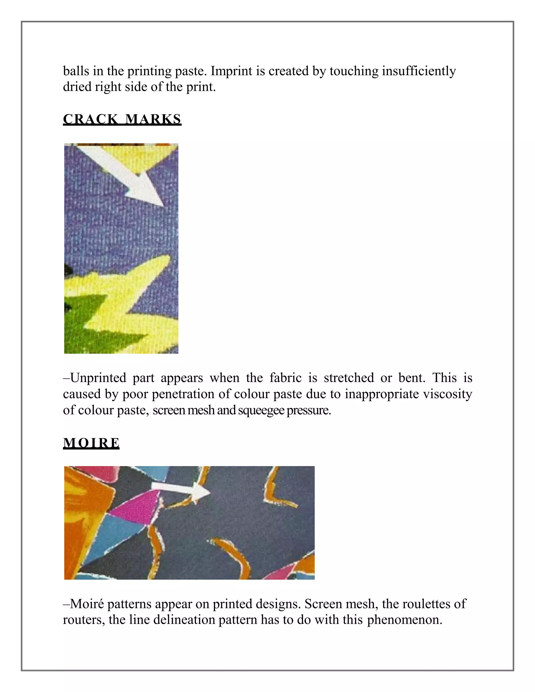 Defects in dyeing and printing | PPTX