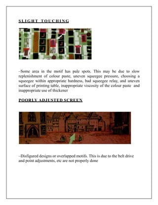 Defects in dyeing and printing | PPTX