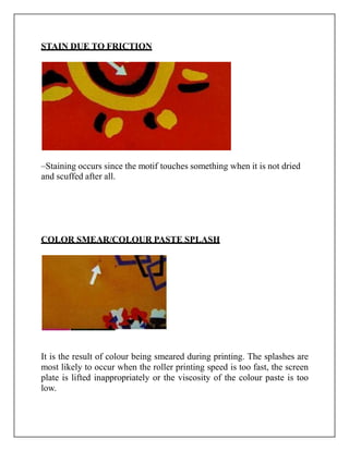 Defects in dyeing and printing | PPTX